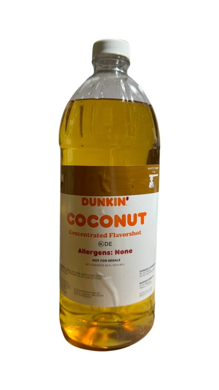 Dunkin Donuts Unsweetened Coconut Flavor Shot 30oz Bottle ...