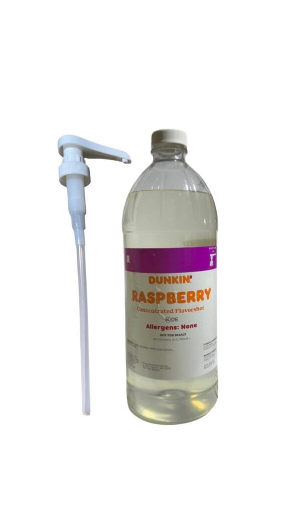 Dunkin Donuts Unsweetened Raspberry Concentrated Flavor Shot 30oz ...