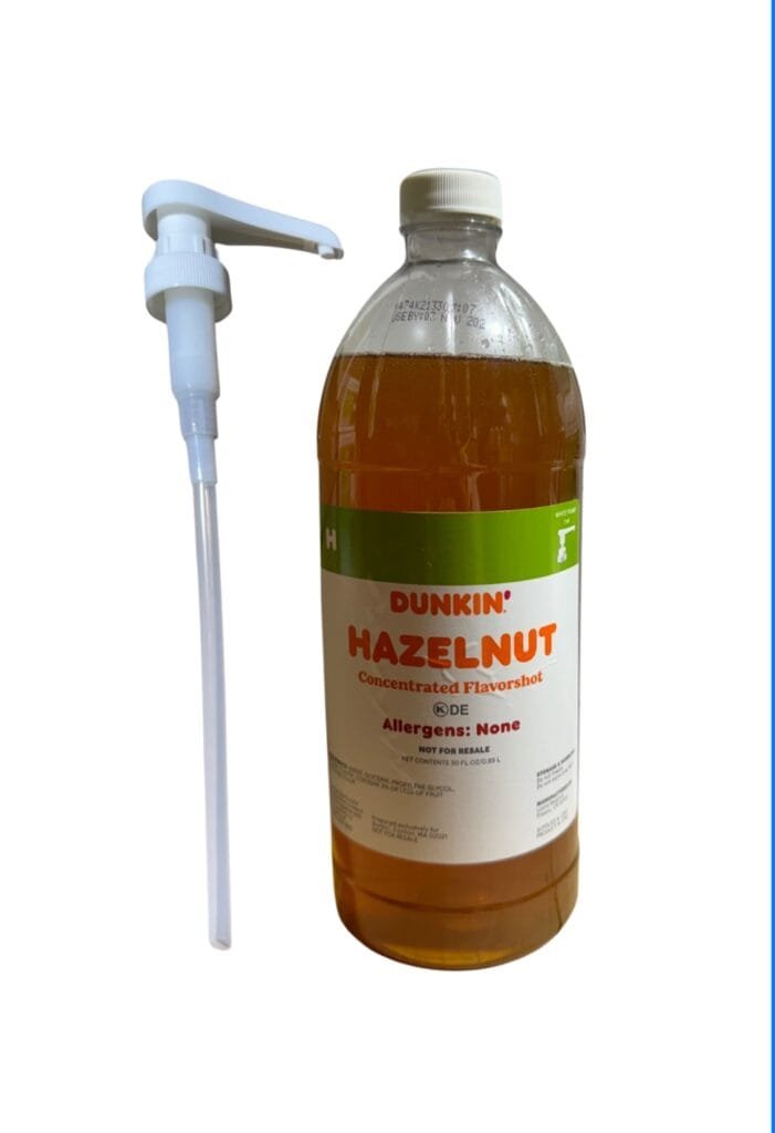Dunkin Donuts Unsweetened Hazelnut Flavor Shot 30oz Bottle ...